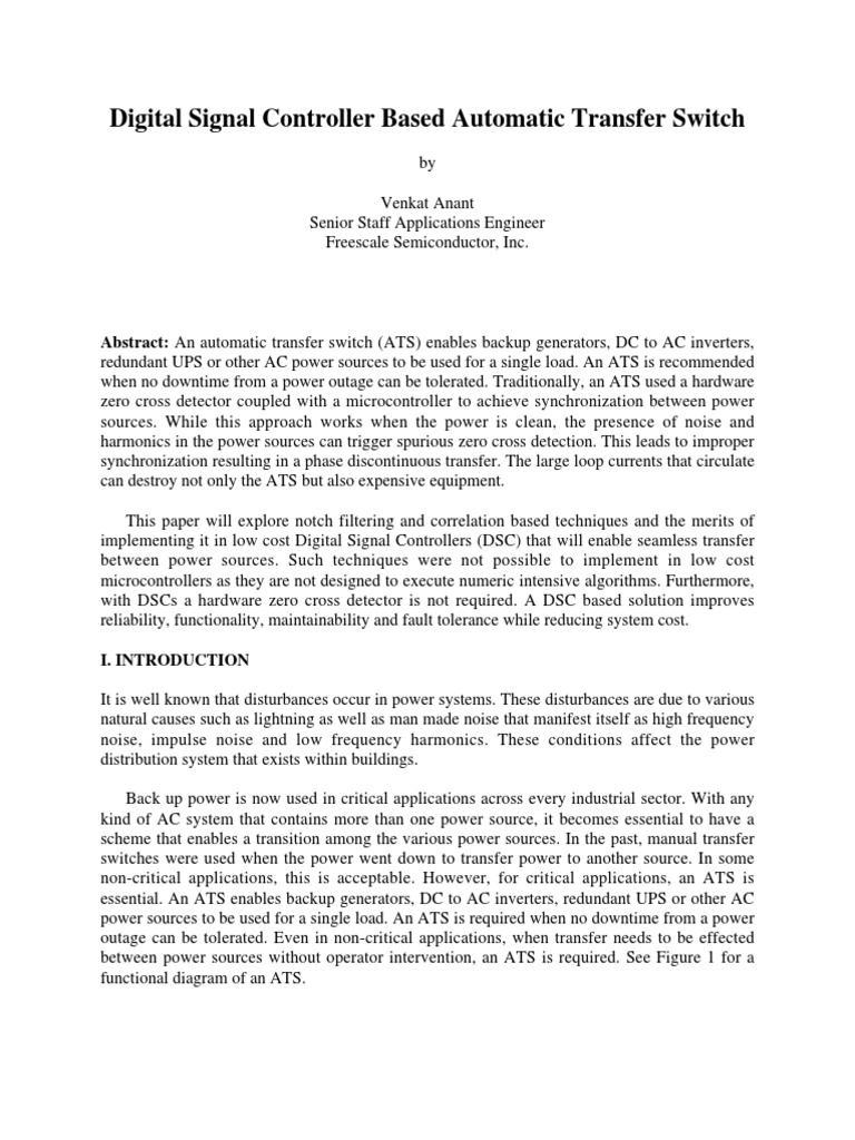 Digital Signal Control Based | PDF | Digital Signal Processor ...