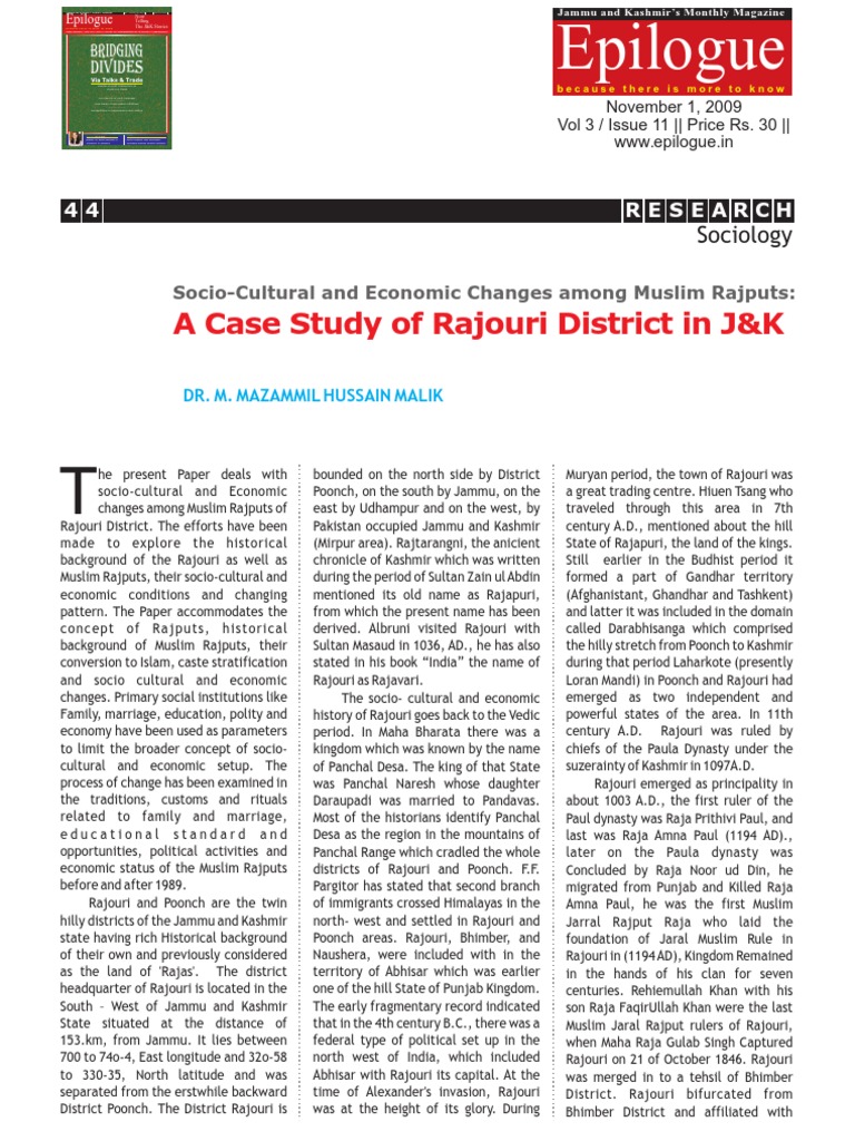 Muslim Rajputs of Rajouri | PDF | Sikhism | Family