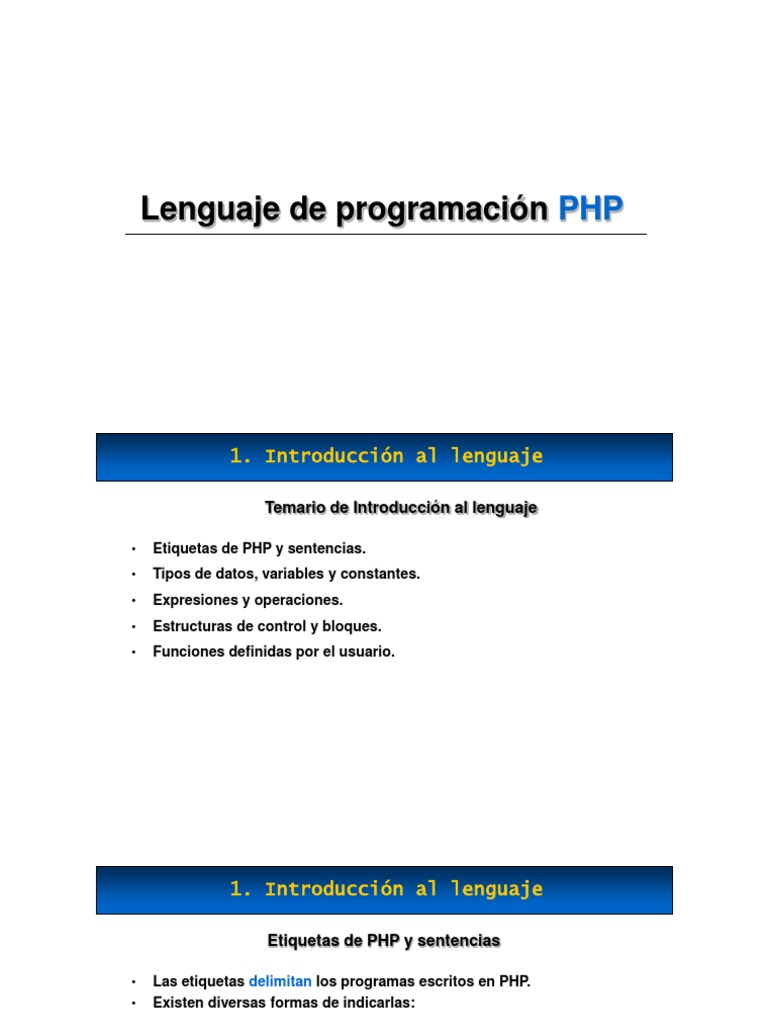 Lenguaje de Programación PHP | Descargar gratis PDF | Cookie HTTP | Aplicación web