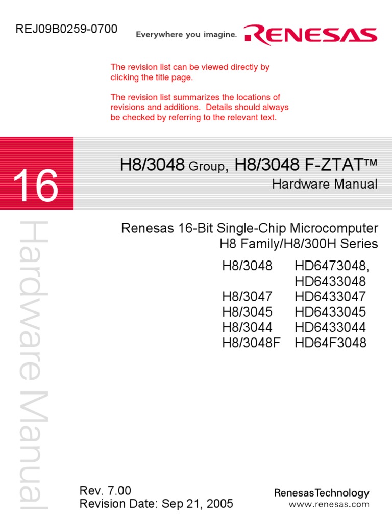 H8 Manual | PDF | Read Only Memory | Central Processing Unit