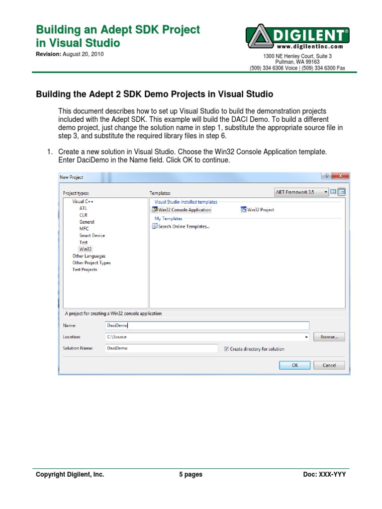 Building An Adept SDK Project in Visual Studio | PDF | Library (Computing) | Software ...