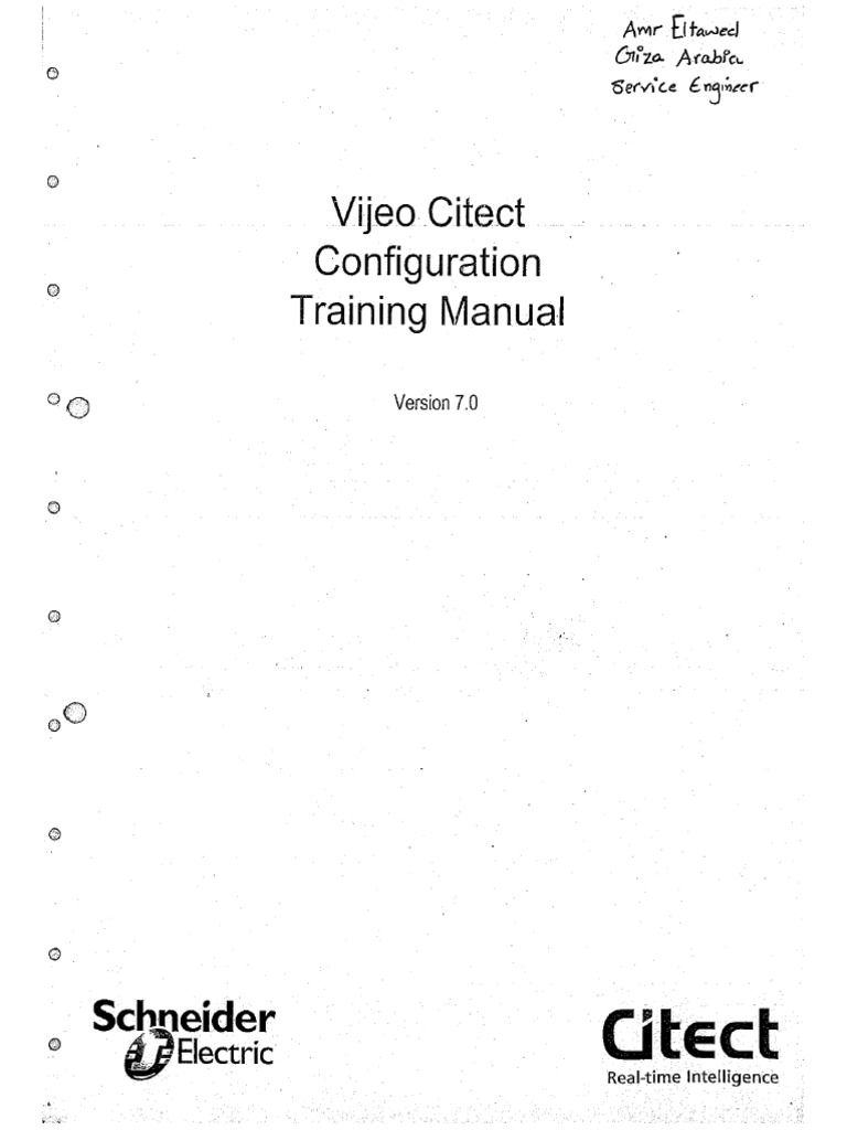 Vijeo Citect Training Manual | PDF