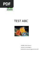 Evaluación Madurez Lectoescritura ABC | PDF | Aprendizaje | Cognición