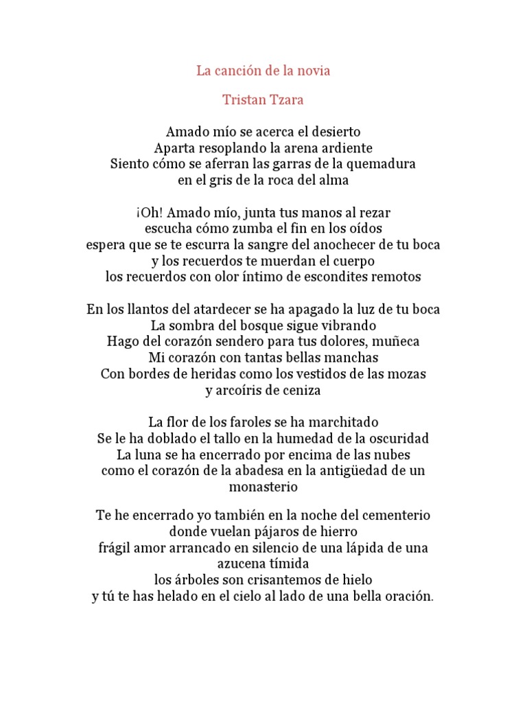 La Canción de La Novia | PDF | Naturaleza