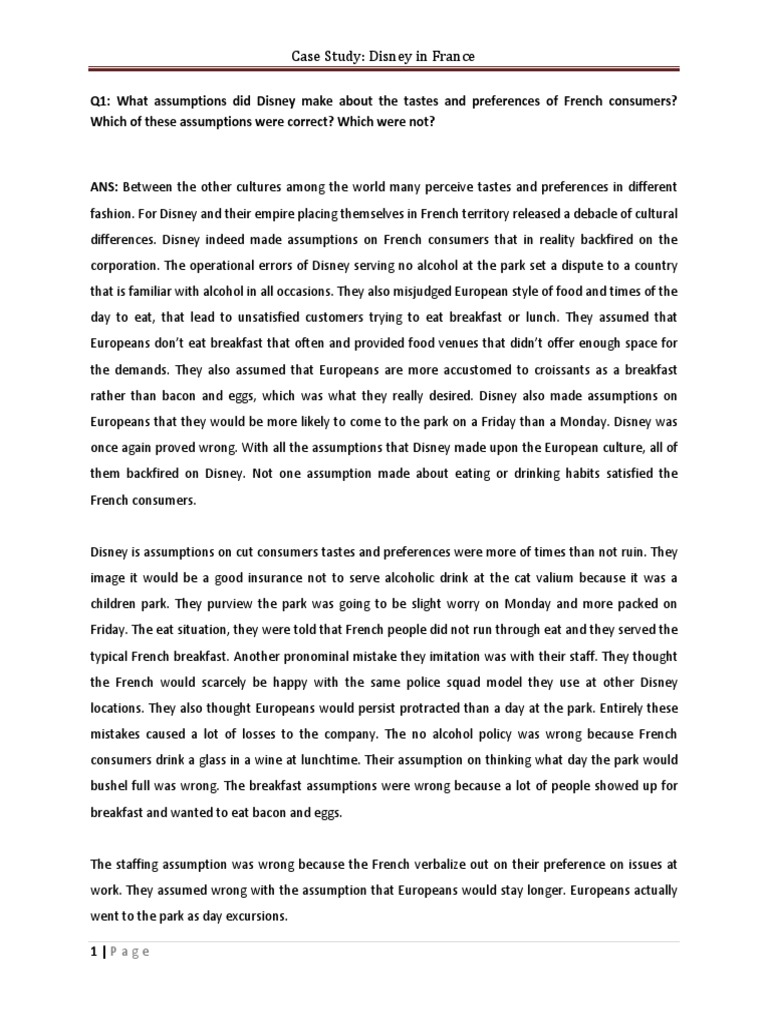 Case Study Disney | PDF