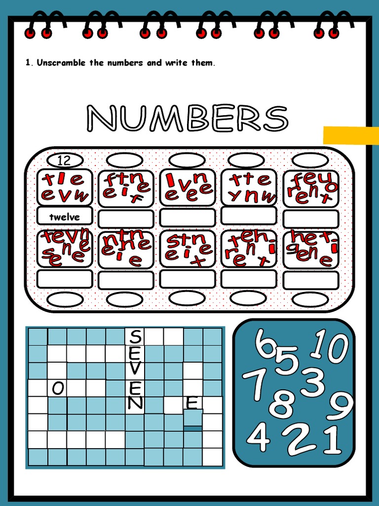 Unscramble The Numbers | PDF
