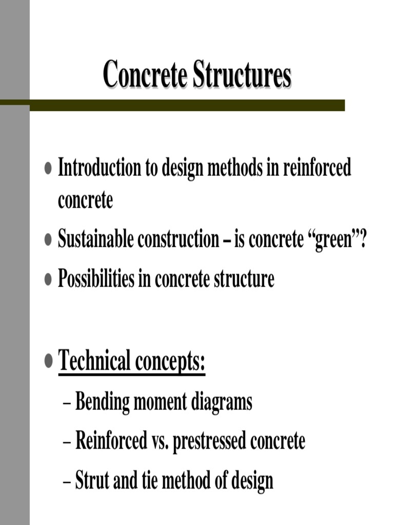Design Methods for Concrete Structures | PDF