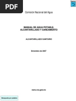 Manual de Agua Potable, Alcantarillado y Saneamiento (MAPAS) PDF | PDF | Agua potable | Saneamiento