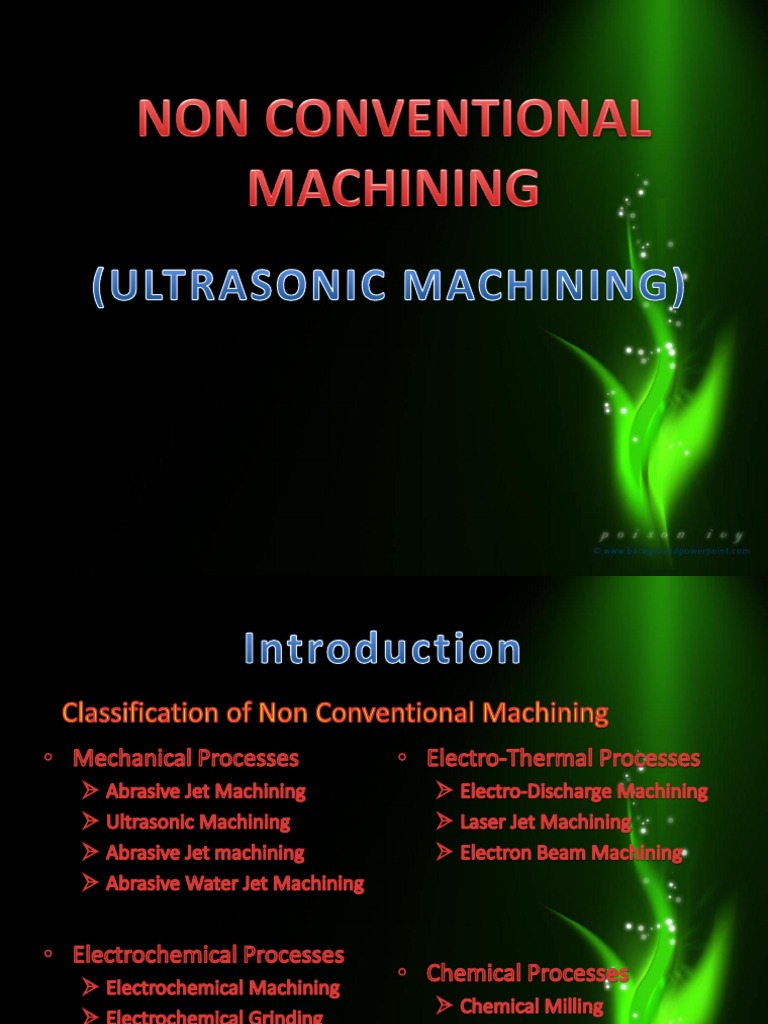 Ultrasonic Machining | PDF