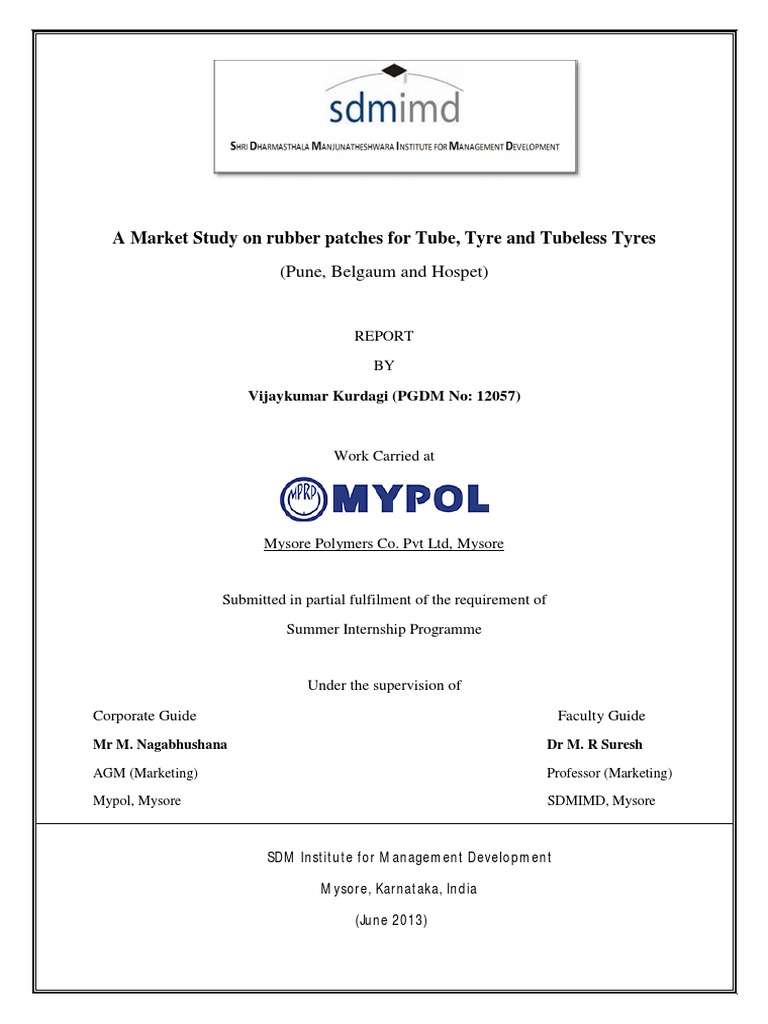 Sip Report | PDF | Survey Methodology | Tire