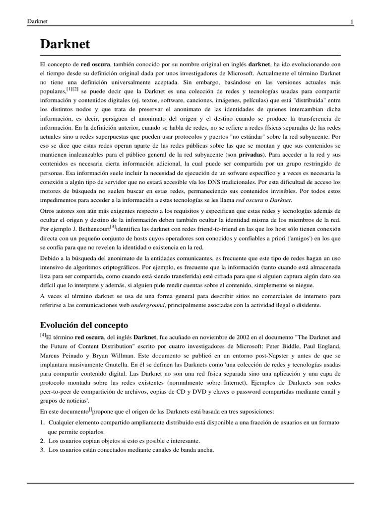 Darknet PDF | PDF | De igual a igual | Gestión de derechos digitales