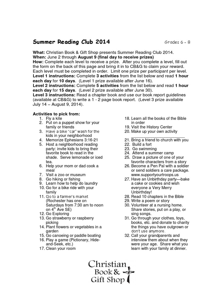 Grades 6 To 8 | PDF | Leisure