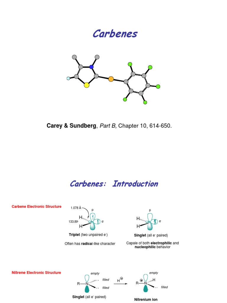 Carbenes-3 | Chemical Compounds | Organic Chemistry