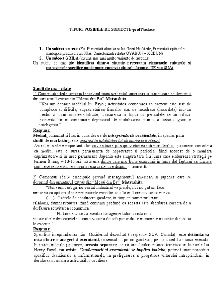 Management Comparat - Carte Ovidiu Niculescu | PDF