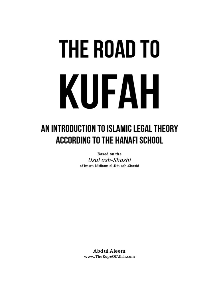 Introduction to Usul al-Shashi | PDF | Hadith | Sharia
