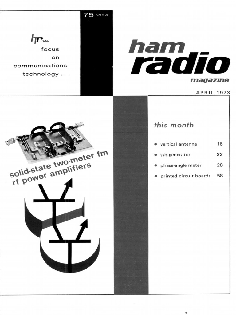 Ham Radio Magazine 1973 04 | PDF