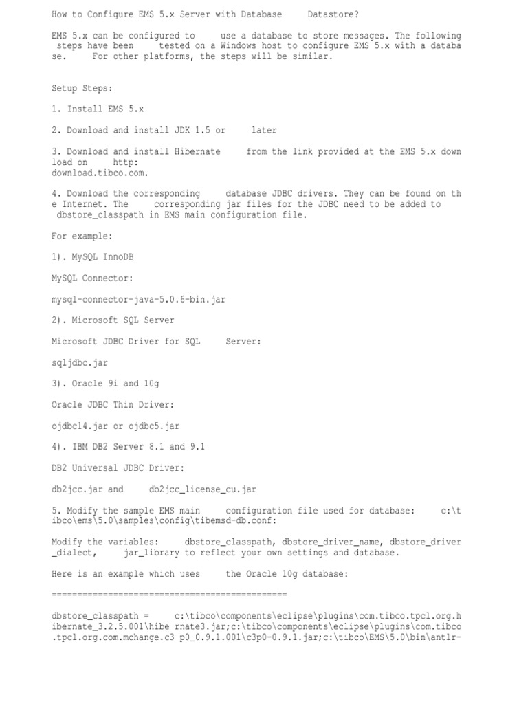 Ems SQL Storage | PDF | Oracle Database | Ibm Db2