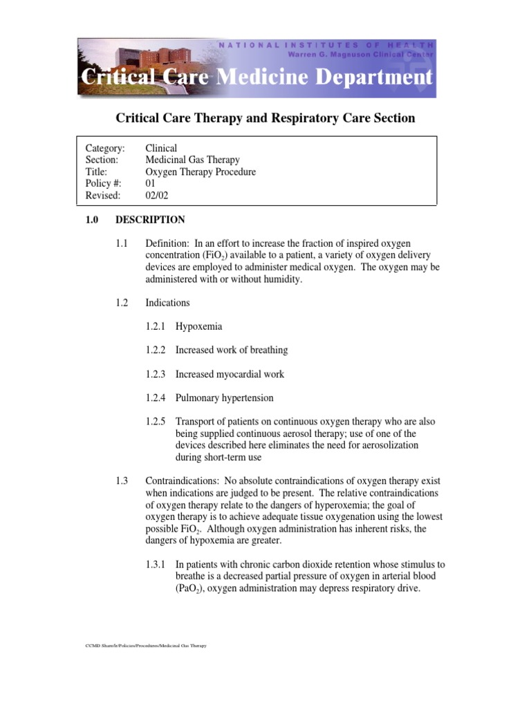 01 Oxygen Therapy | PDF | Pulmonology | Respiratory System