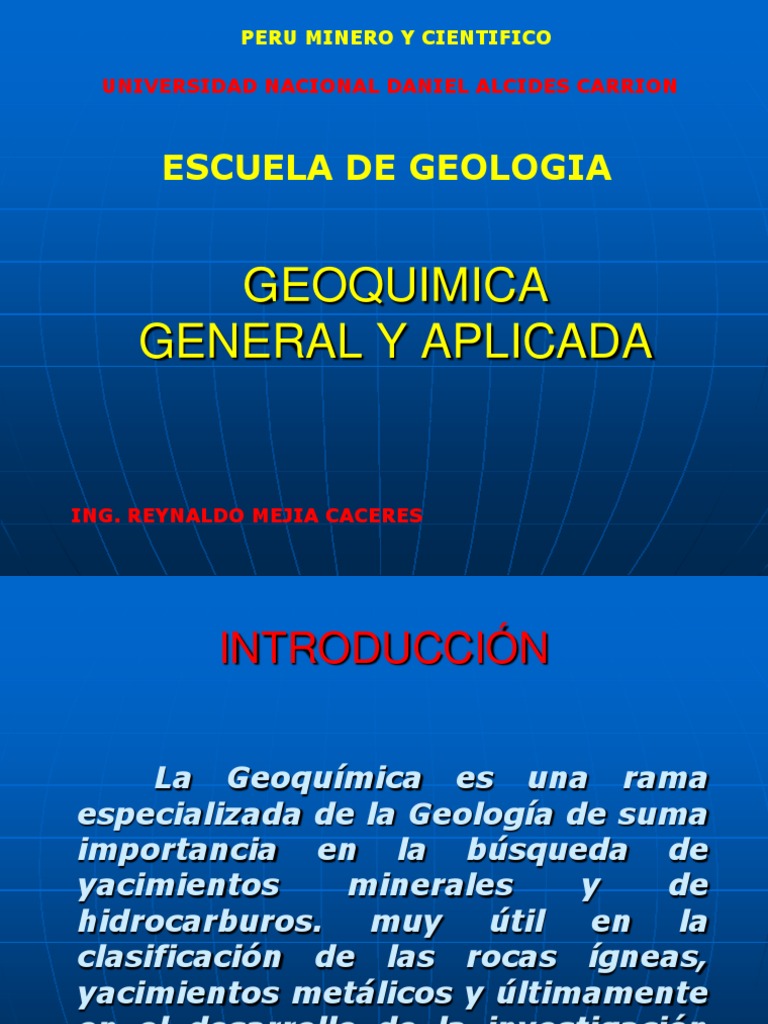 Geoquímica 1 | Geoquímica | Estructura de la tierra
