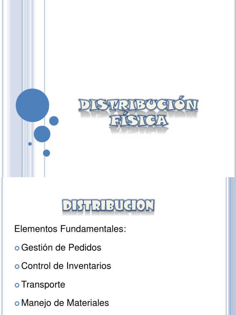 Distribucion Fisica | PDF | Almacén | Distribución (comercial)