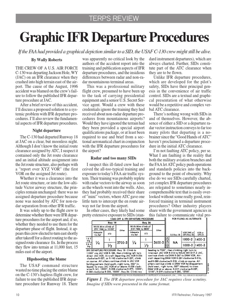 Graphic IFR Departure Procedures | PDF | Instrument Flight Rules | Air ...
