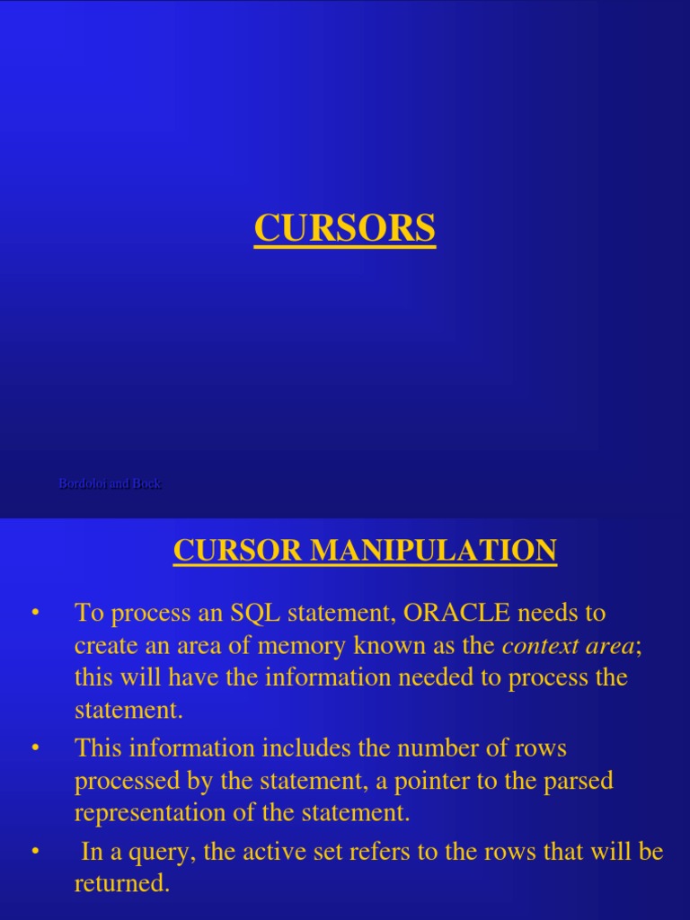 Understanding SQL Cursors in PL/SQL | PDF