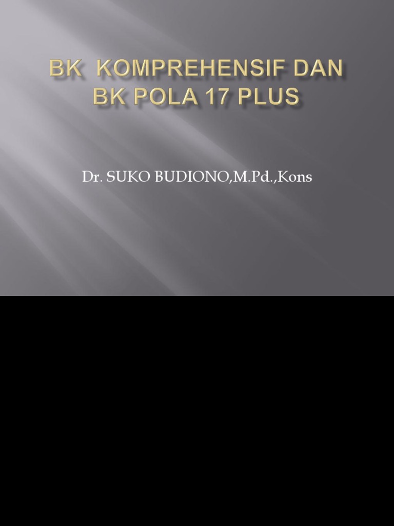 BK Komprehensif Dan Pola 17 | PDF
