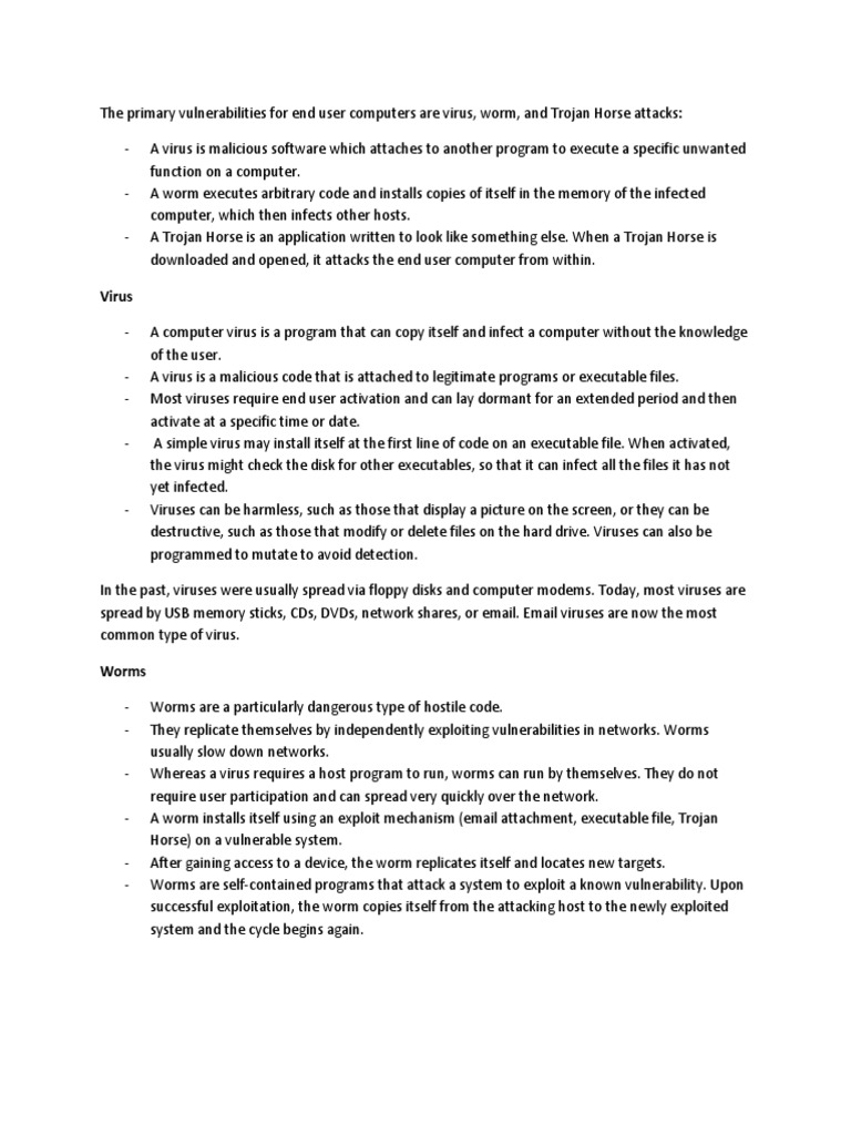 Network Security Threats | PDF | Computer Virus | Denial Of Service Attack