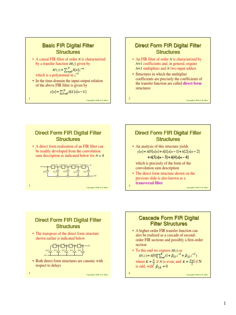 Ch8 (2) Handouts 4e | Download Free PDF | Digital Signal Processing ...
