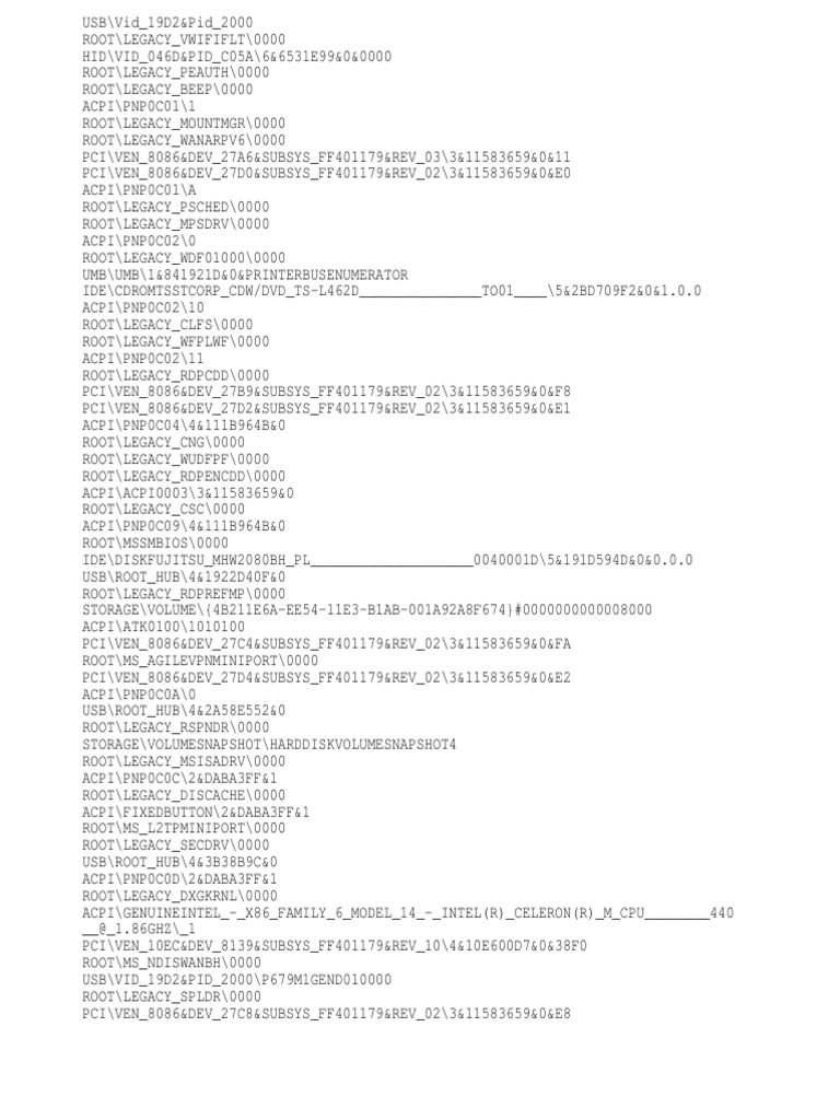 Device Driver Identifiers | PDF | Computing | Computer Engineering
