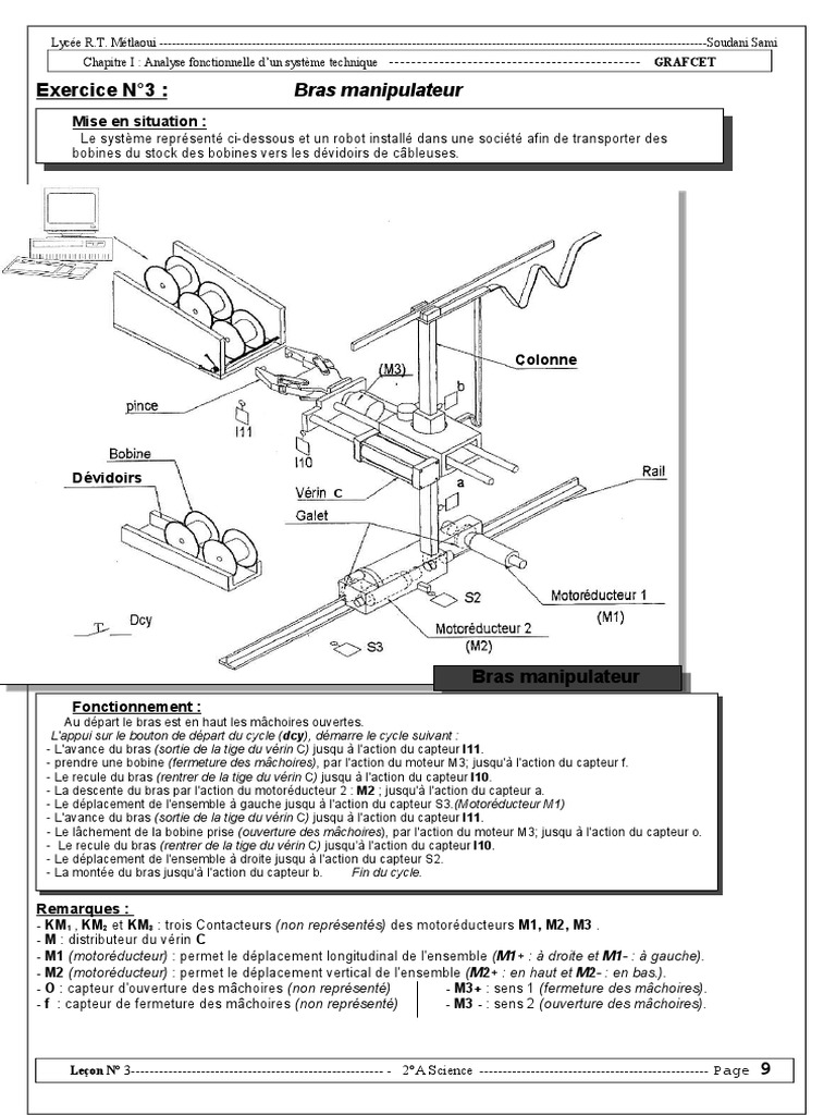 Grafcet Exercice n3 4 | PDF | Science | Ingénierie