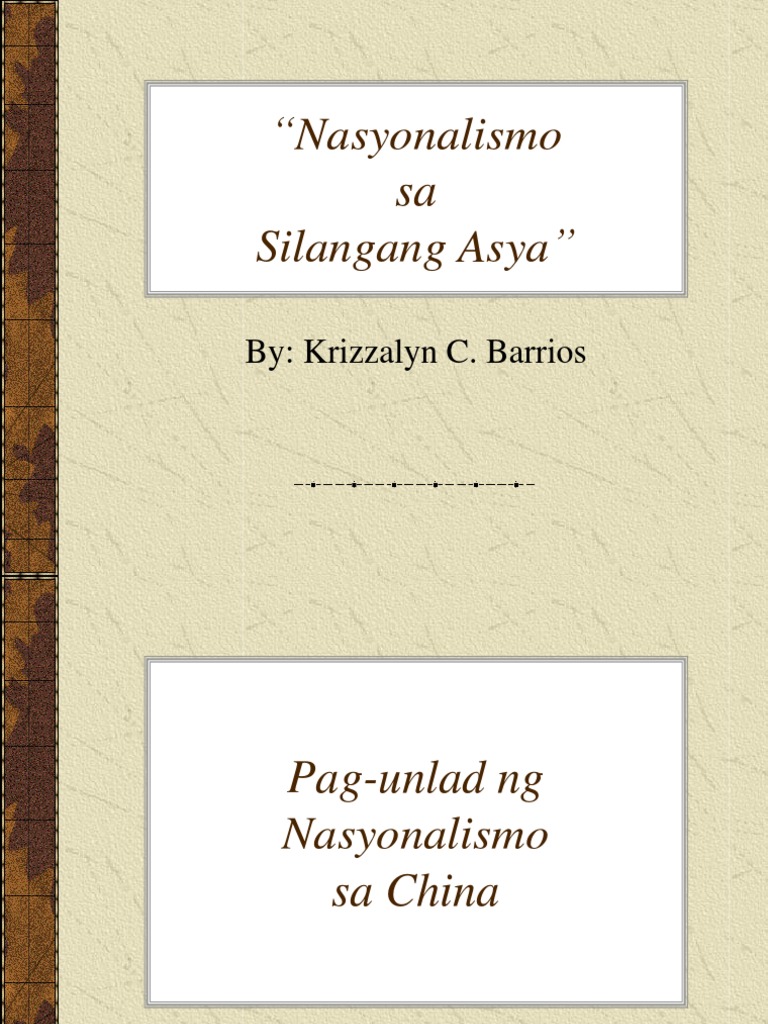 Nasyonalismo | PDF