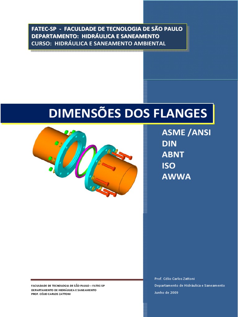 Flanges Conforme Normas ANSI DIN ISO e NBR | Download grátis PDF ...