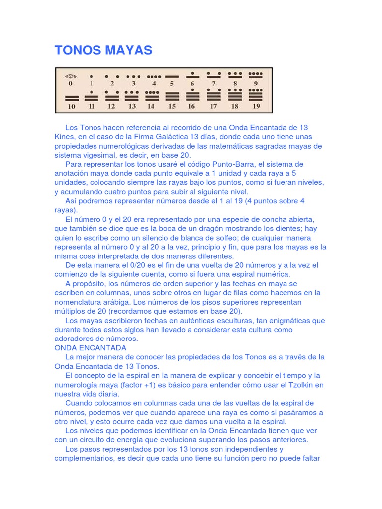 Significado de los 13 Tonos Mayas | PDF | Civilización maya | Planificación