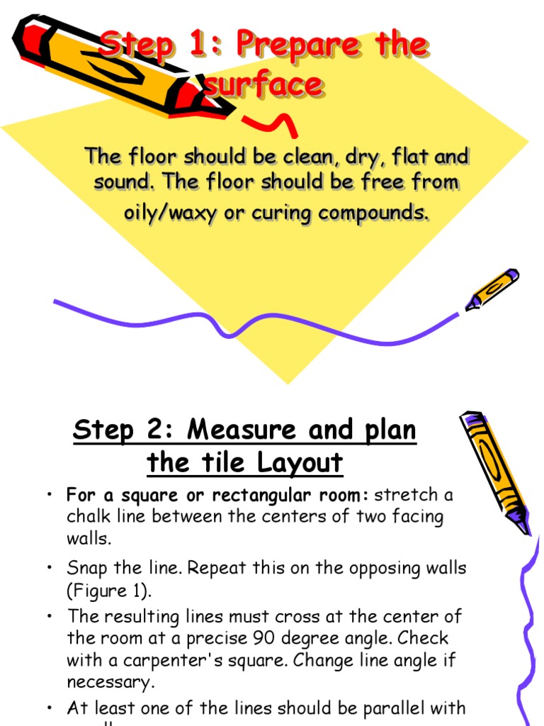A Step-by-Step Guide to Installing Ceramic Floor Tile | PDF | Tile ...