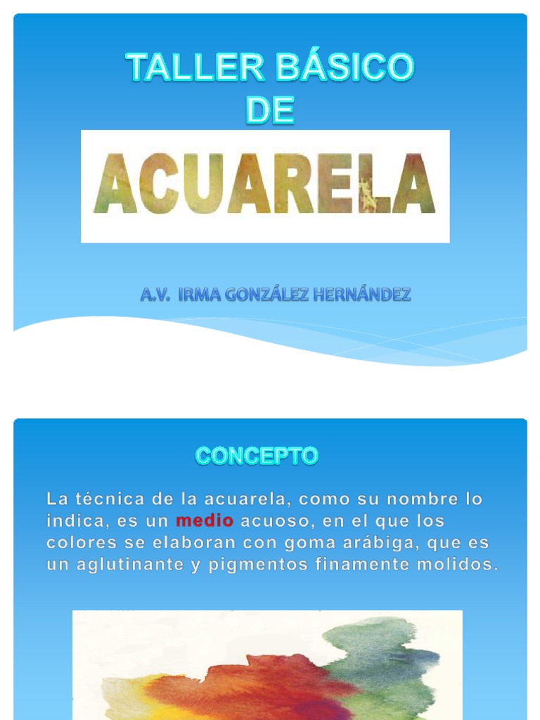 Guía de Acuarela Experimental | PDF | Pintura con acuarelas | Color