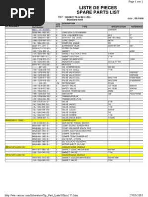Carrier Chiller Spare Parts List | Reviewmotors.co