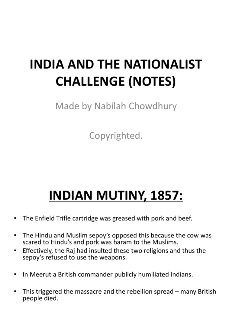 India Notes Final Completed Forever | PDF | British Raj | Muhammad Ali ...