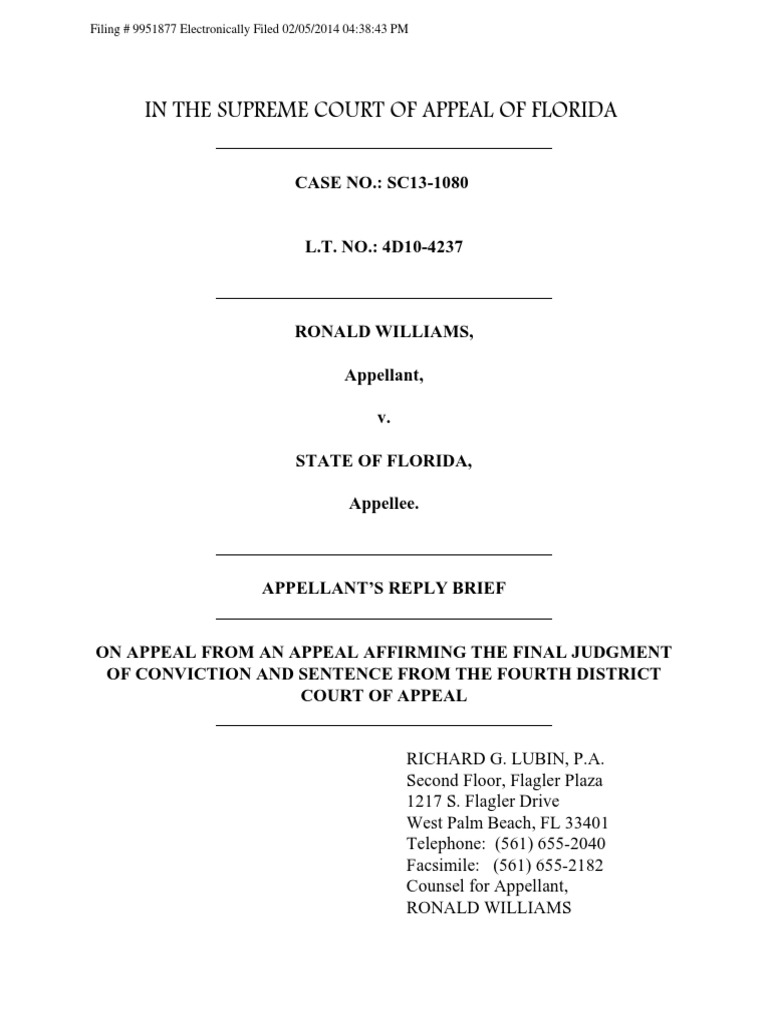 13-1080 - Reply Williams Reply Brief | PDF | Statutory Interpretation ...