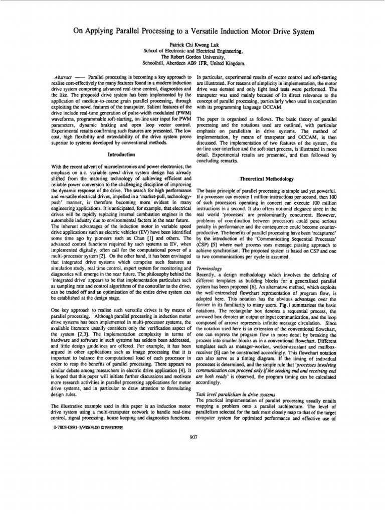 Motor Drive System | PDF | Parallel Computing | Communications Protocols