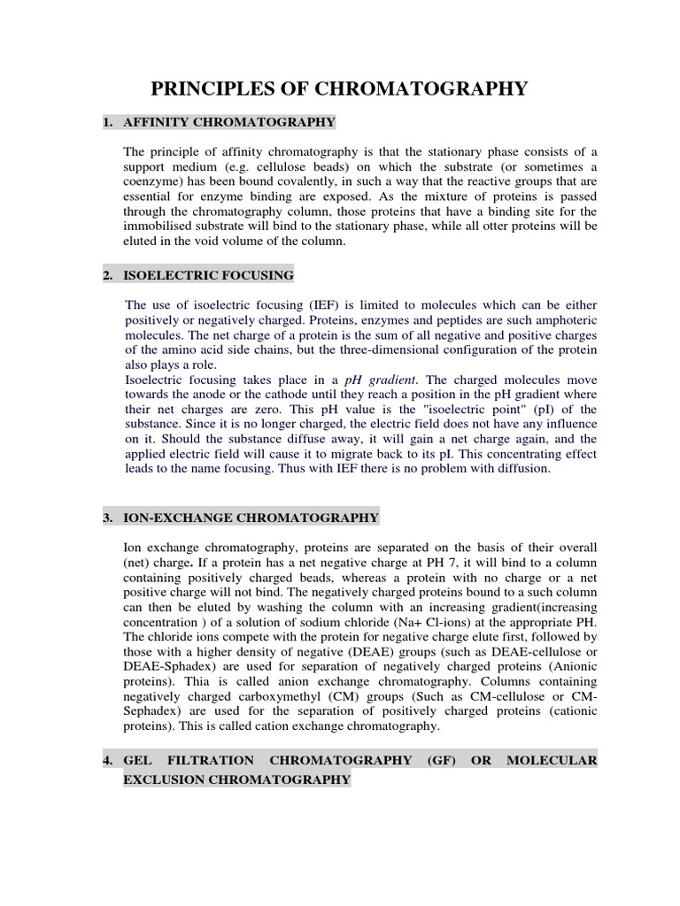 Principles of Chromatography | Download Free PDF | Chromatography ...