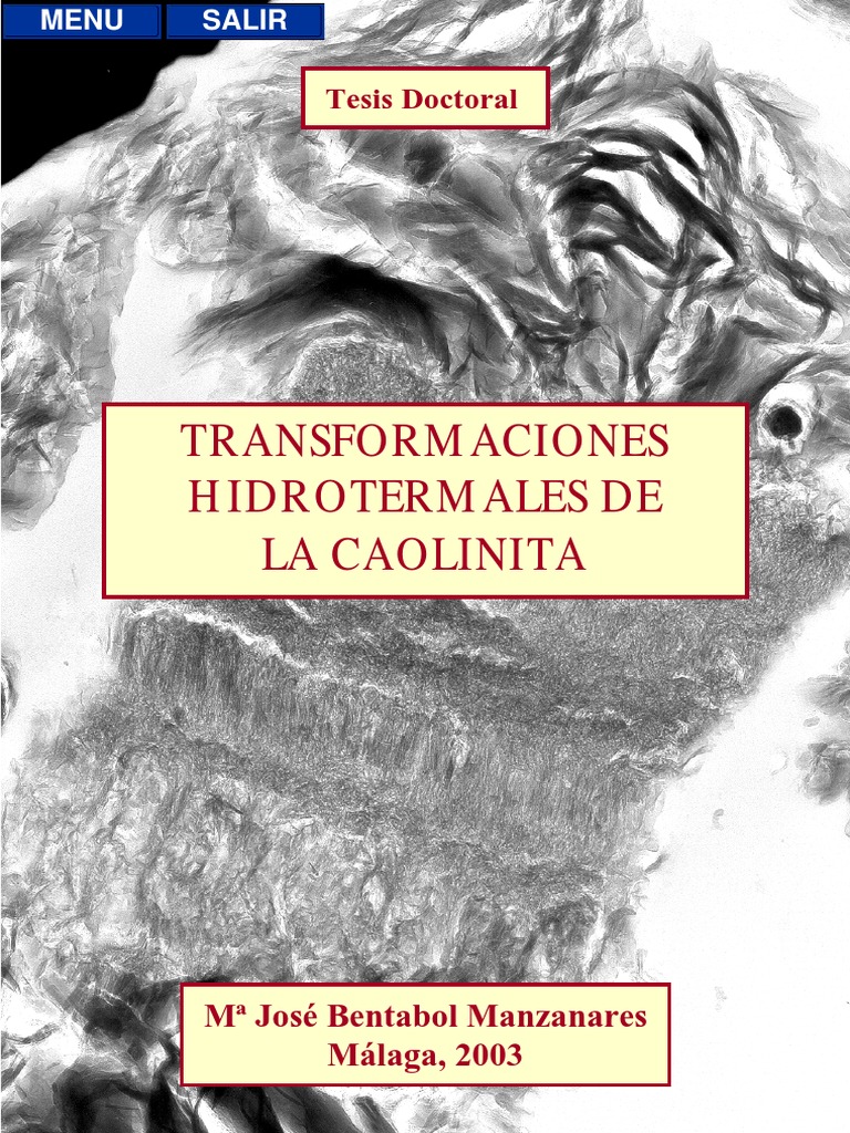 Caolinita | PDF | Minerales | Roca (geología)