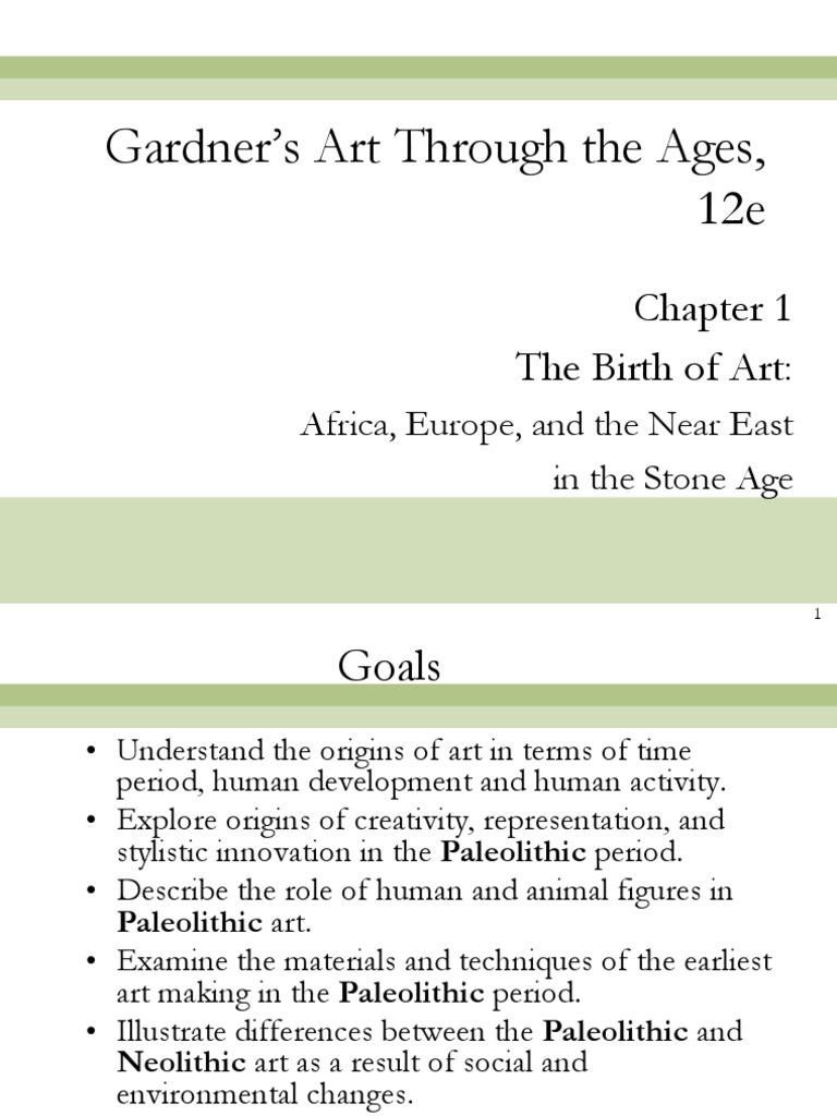 Gardner's Art Through The Ages, 12e | PDF | Neolithic | Stone Age