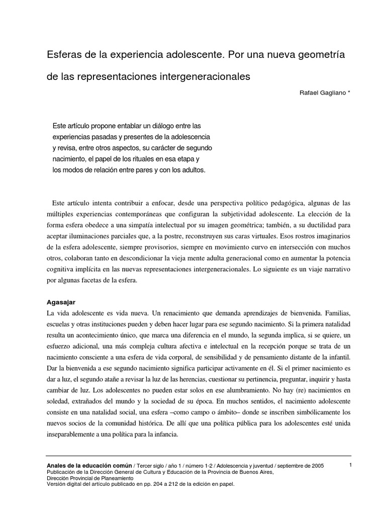 Diálogo Intergeneracional Adolescente | PDF | Adultos | Conocimiento
