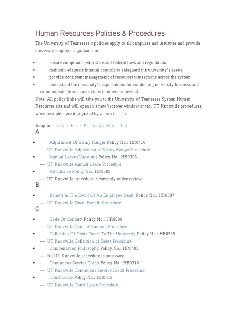 HR Policy | PDF | Social Institutions | Social Science