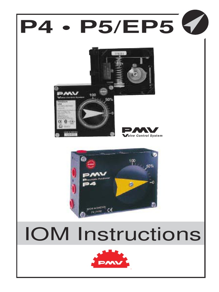 P4 - P5/EP5: IOM Instructions | PDF | Valve | Actuator