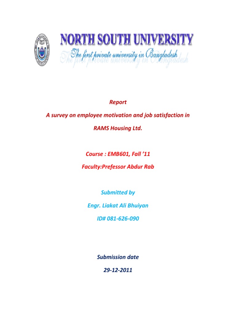 OB Report | PDF | Self Actualization | Motivation