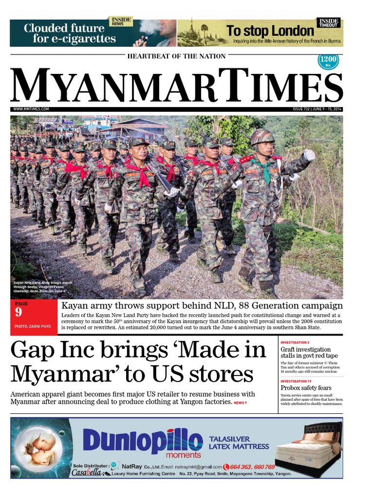 Gap Inc Brings Made in Myanmar' To US Stores: Kayan Army Throws Support ...