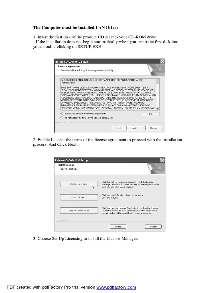 OrCAD Installation and Licensing Guide | PDF | Directory (Computing ...