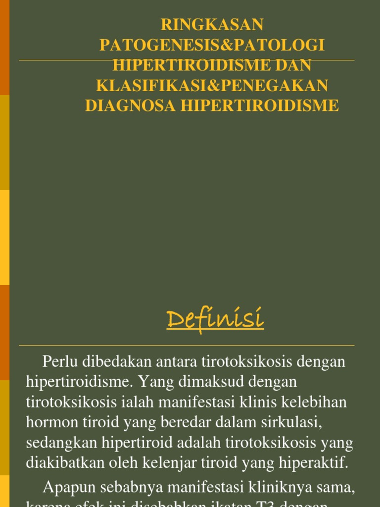 HIPERTIROID Patofisiologi | PDF